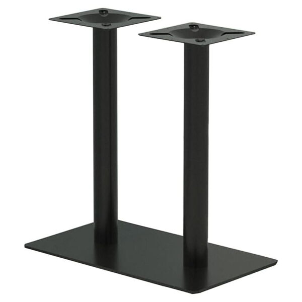 Black Powder Coated Double Leg Table Frame - Aadinath Furniture
