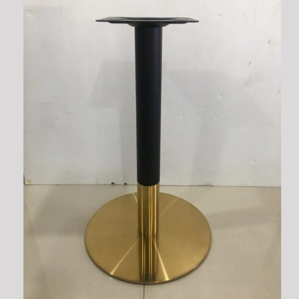 Half Gold Plated Round Table Base - Aadinath Furniture